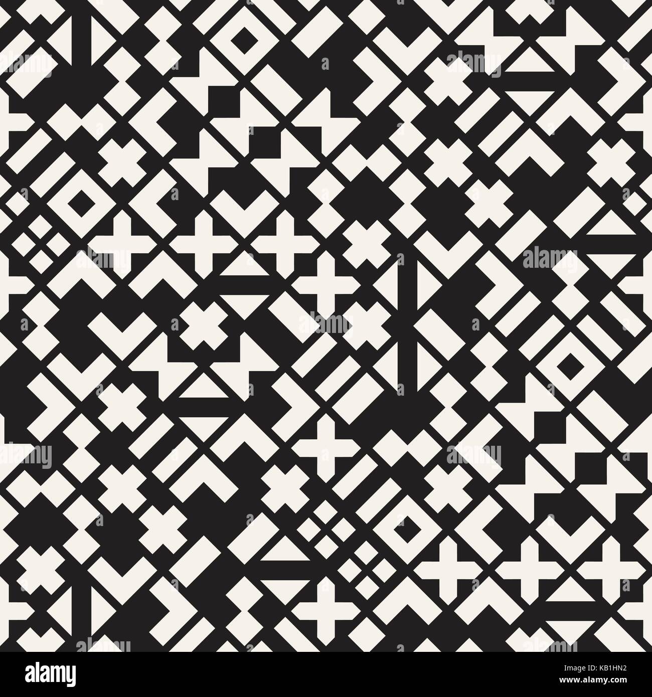 Vector random shapes seamless pattern. Modern stylish irregular texture ...