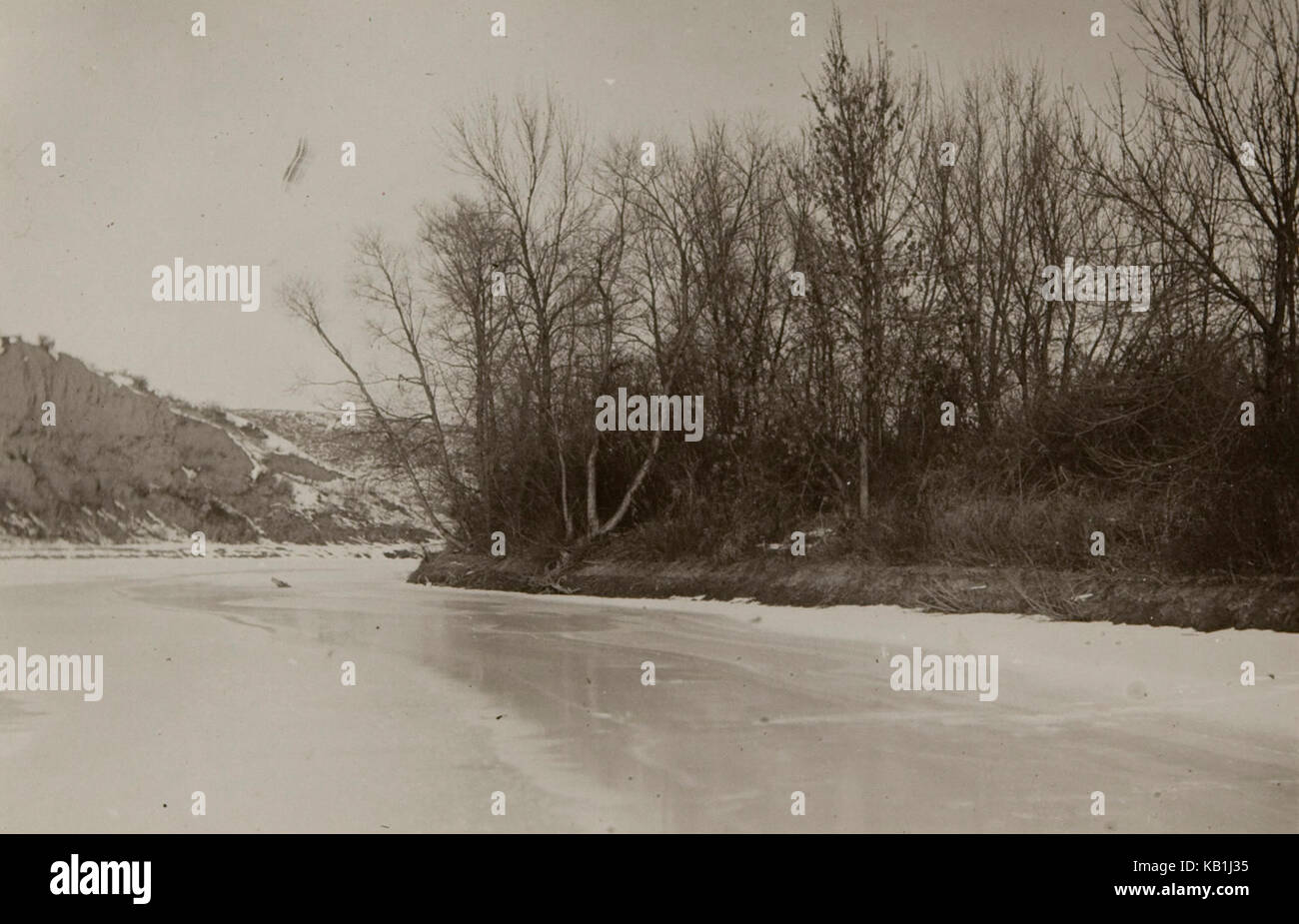 Untitled (frozen river Stock Photo - Alamy