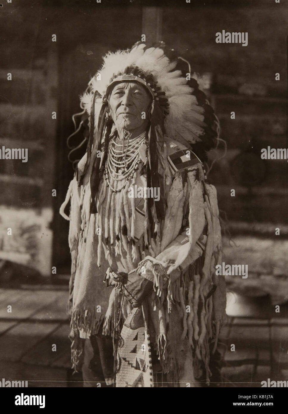 Untitled (Standing Native American Stock Photo - Alamy