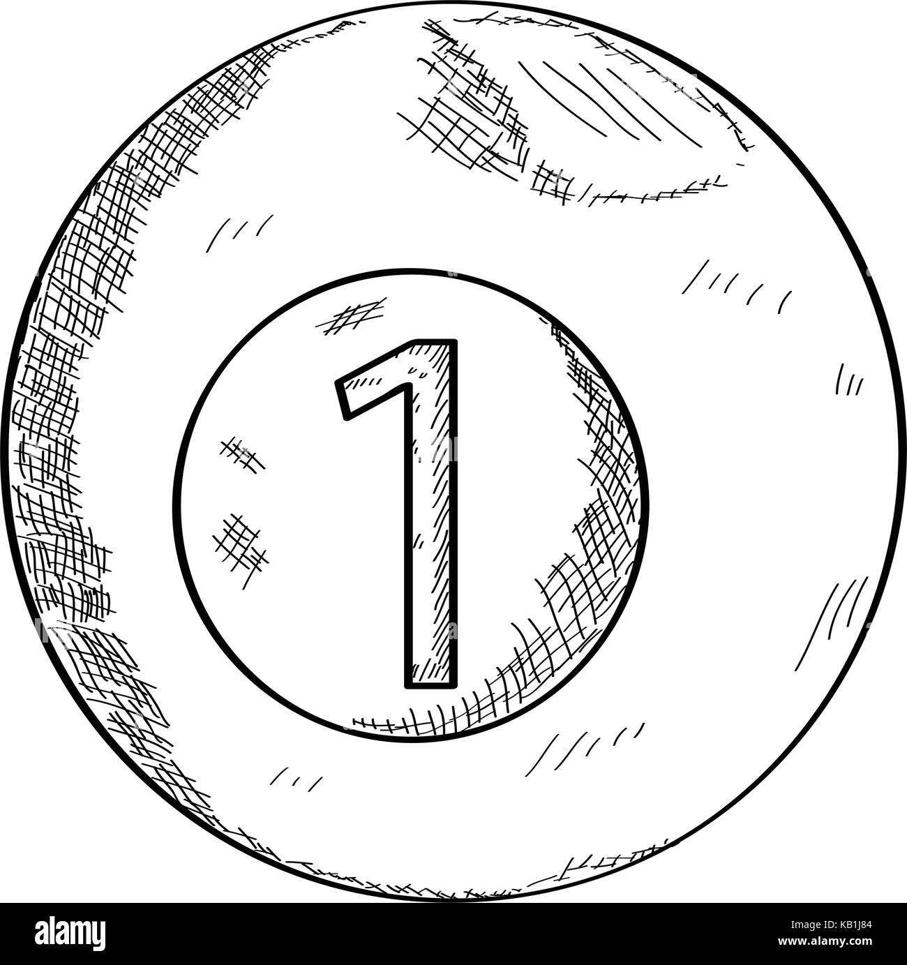 Sketch of a billiard ball Stock Vector Image & Art - Alamy