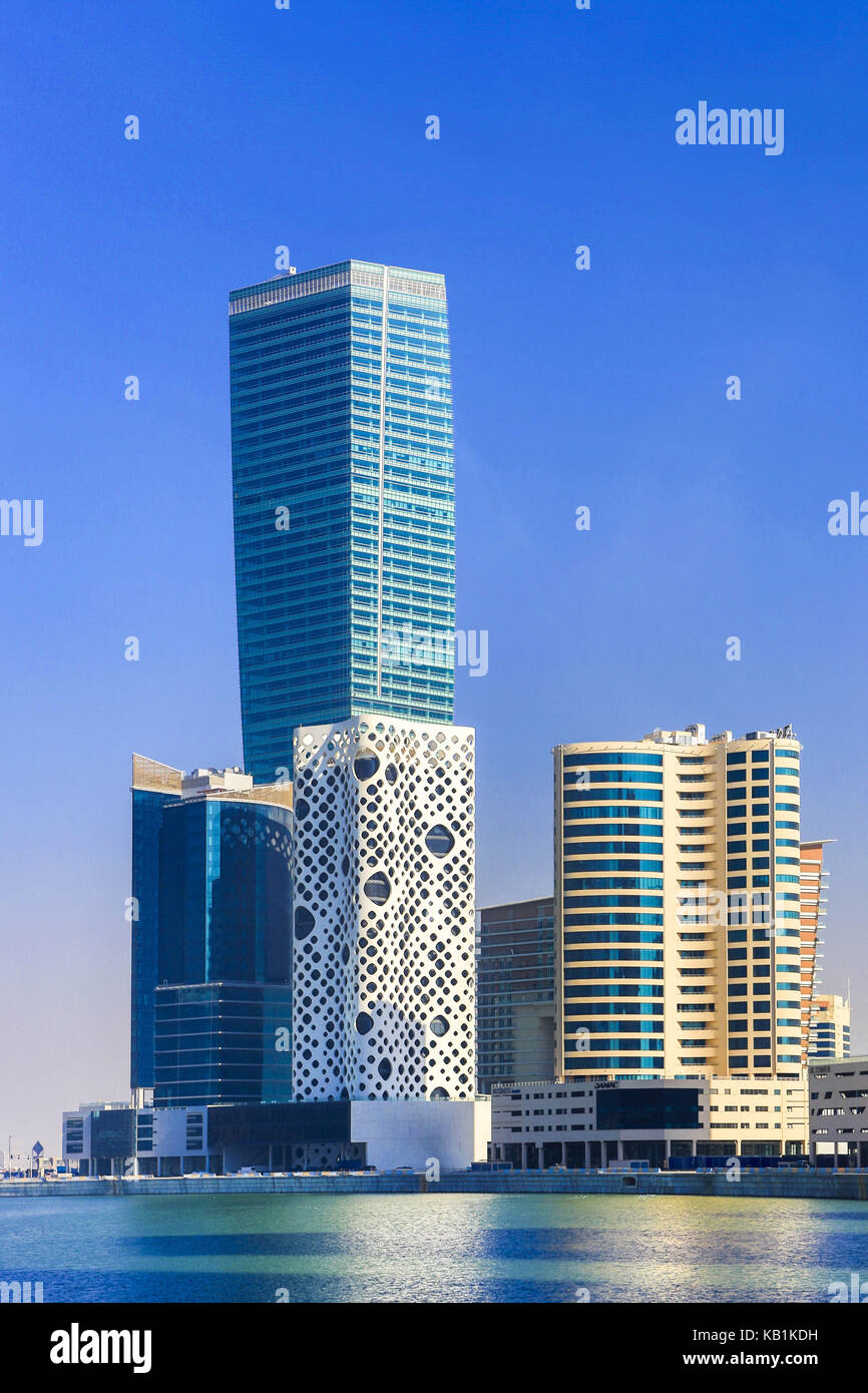 View at the Ubora towers, Dubai Stock Photo - Alamy