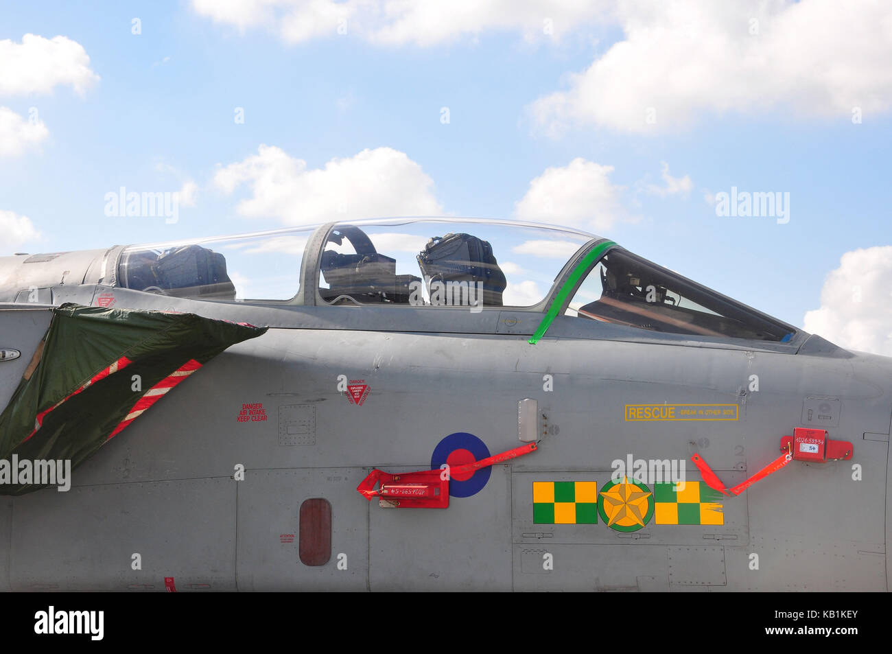 Germany, Berlin, ILA 2012, fight jet, Eurofighter, cockpit, outside ...