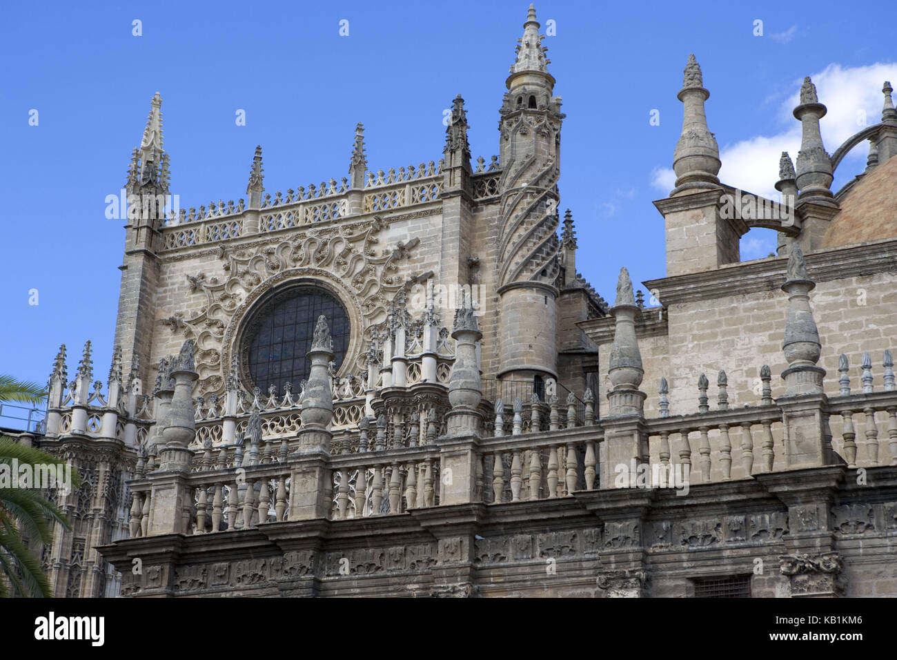 Spain, Seville, cathedral, the biggest Gothic church of the world, on ...