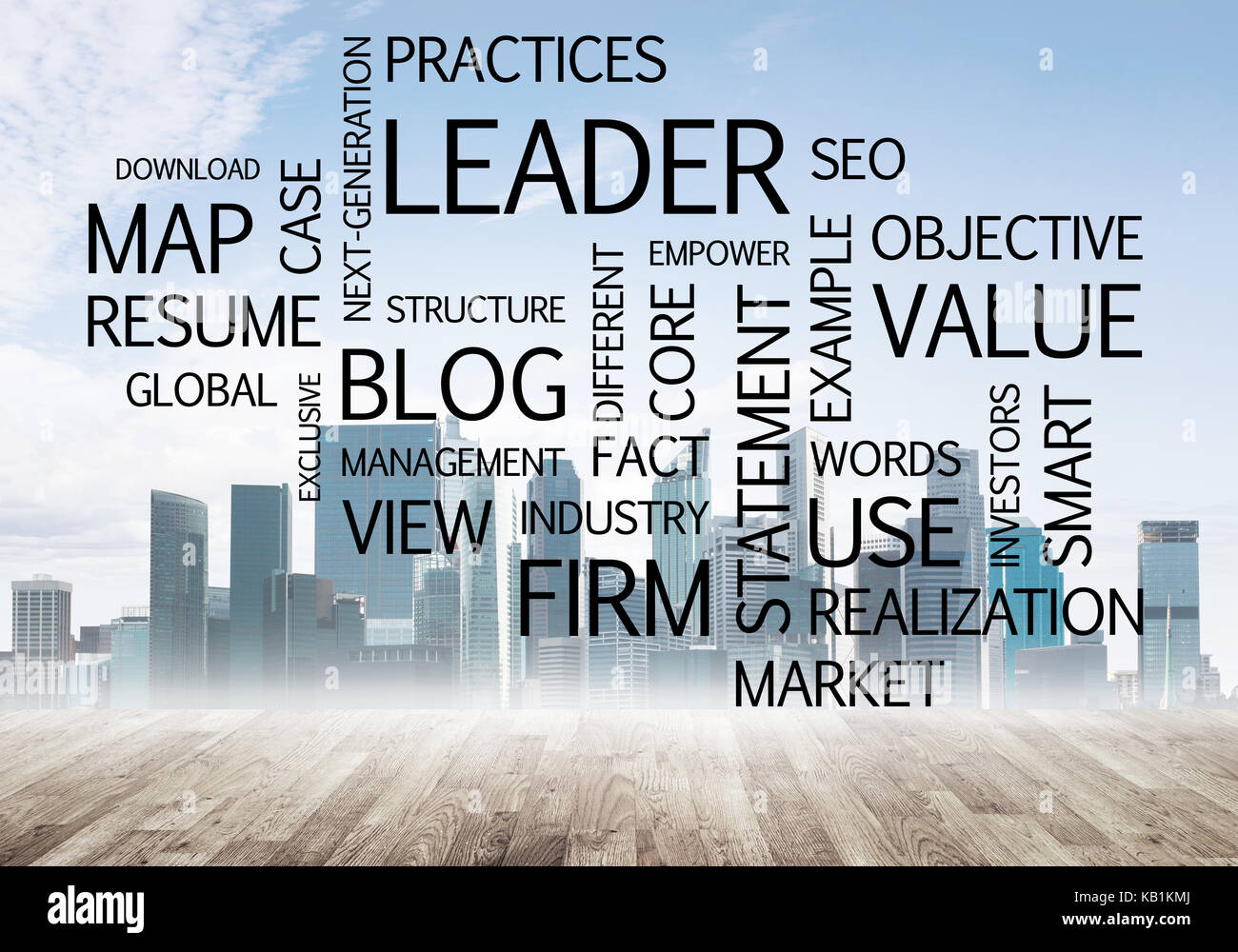 Business conceptual words as keys to success and company growth Stock ...