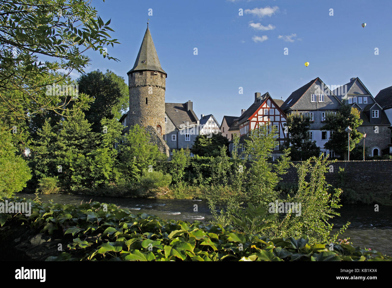 Germany, Hessia, Herborn, dill tower in the dill, 13.-14 cent ...