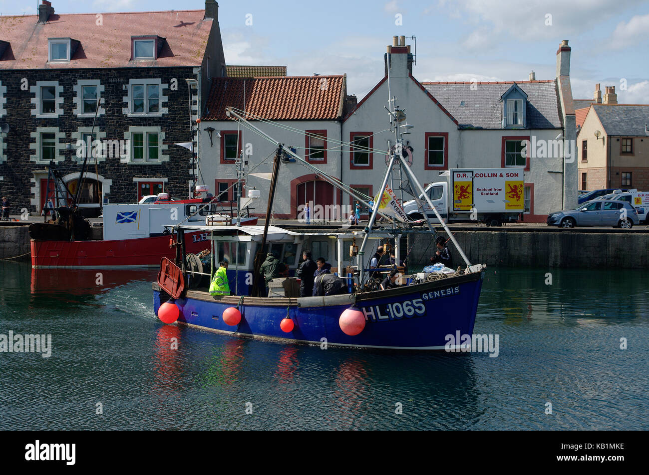 Trawlers nets fishing harbour hi-res stock photography and images - Alamy