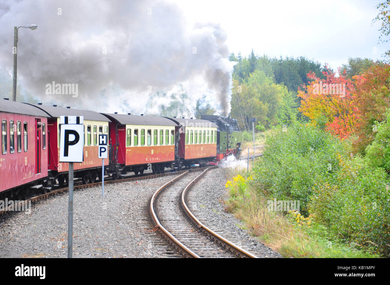 Germany, Saxony-Anhalt, east resin, Harzer light railway, lump express ...