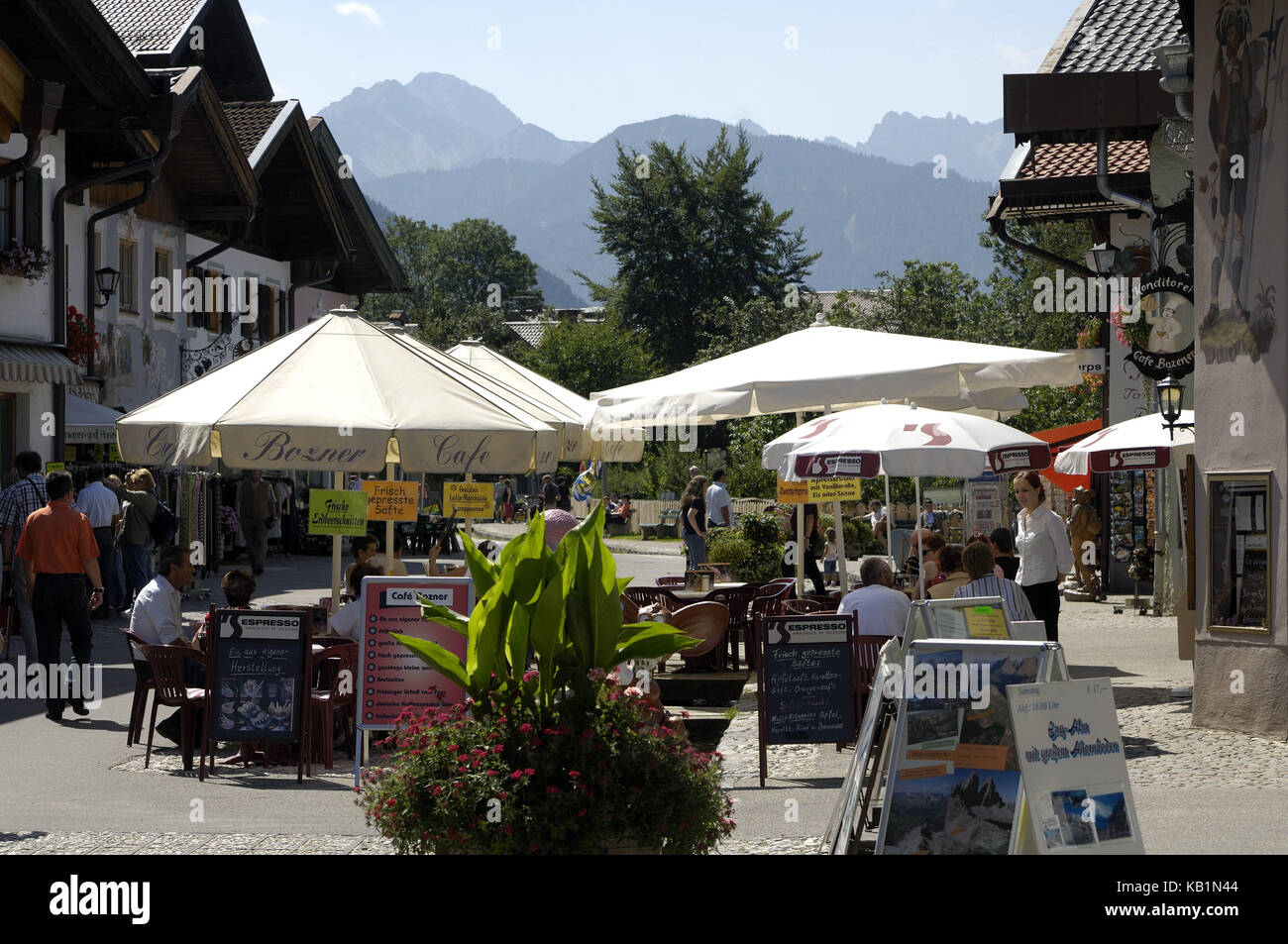 Shopping Street In Mittenwald Karwendel High Resolution Stock ...