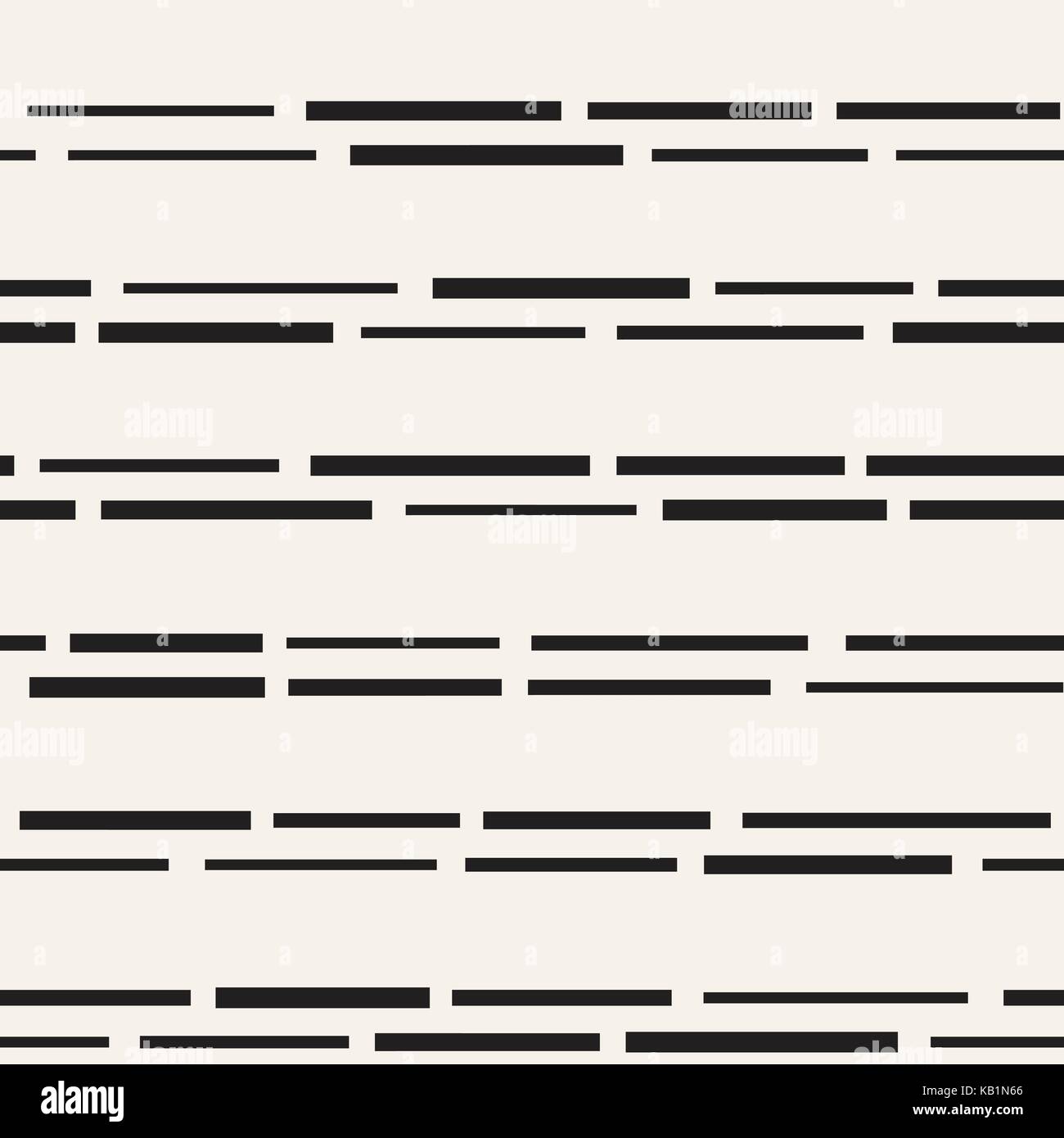 Black and White Irregular Dashed Lines Pattern. Modern Abstract Vector ...