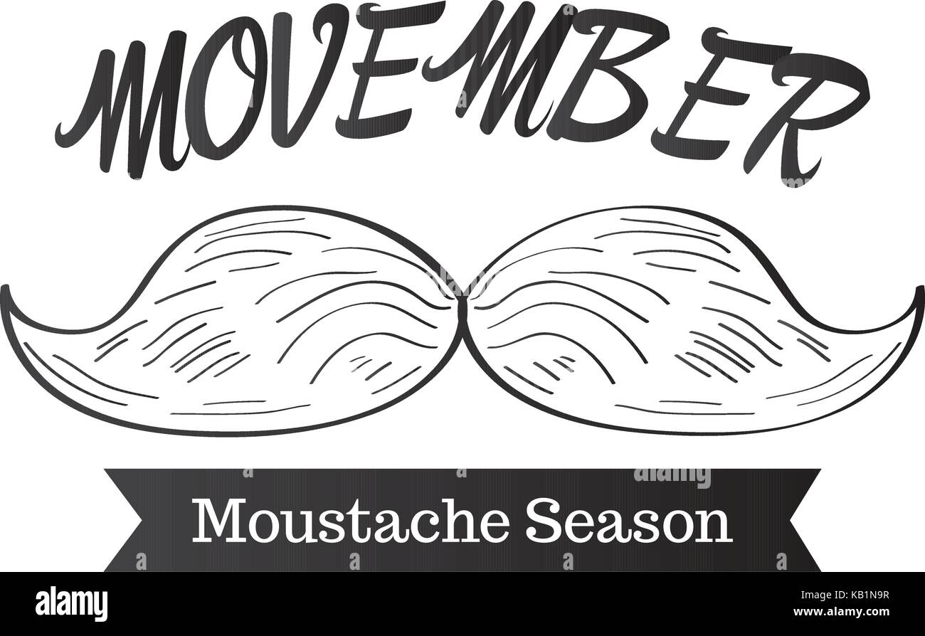 Movember graphic design Stock Vector Image & Art - Alamy
