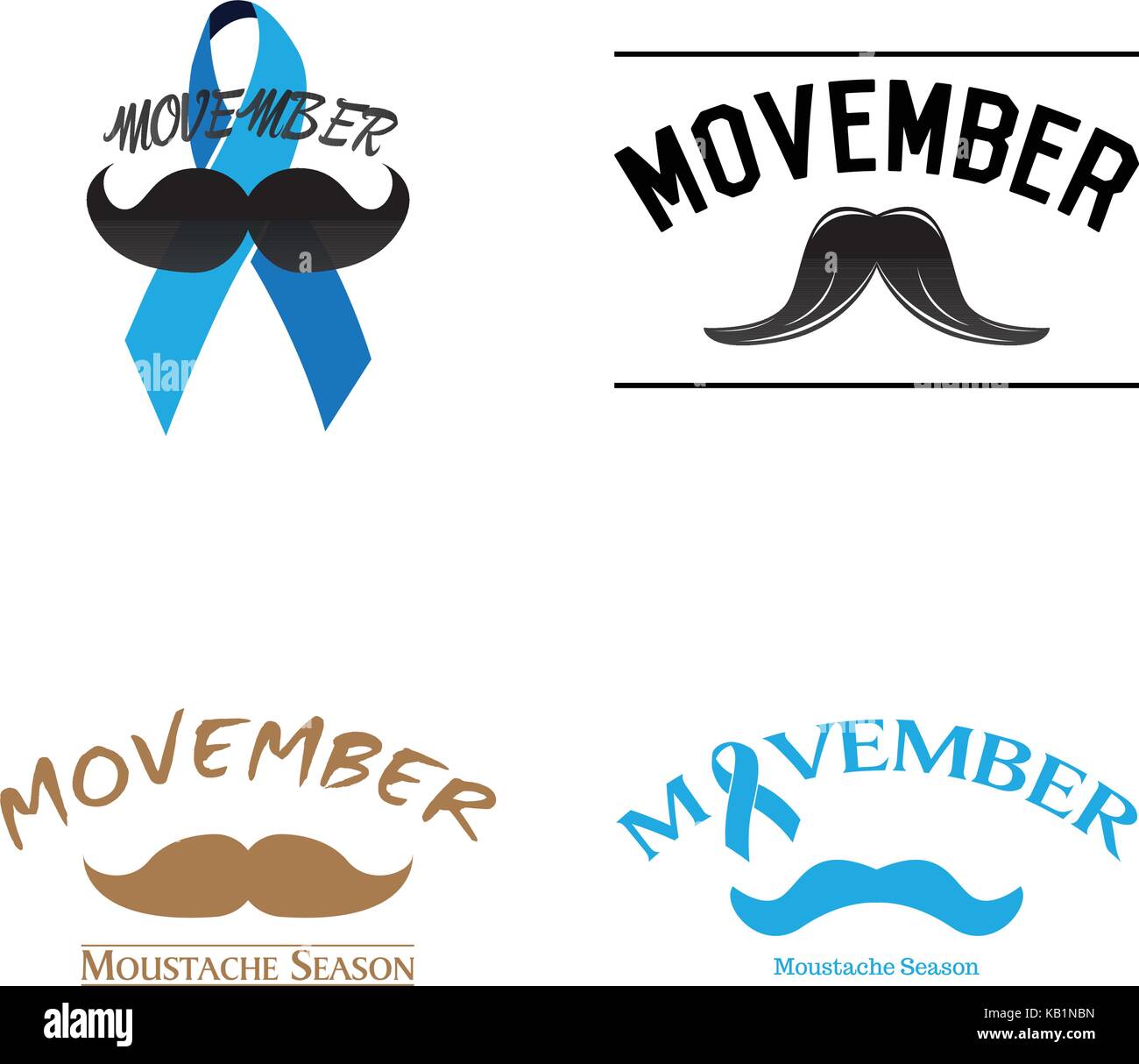 Movember illustration Cut Out Stock Images & Pictures - Alamy