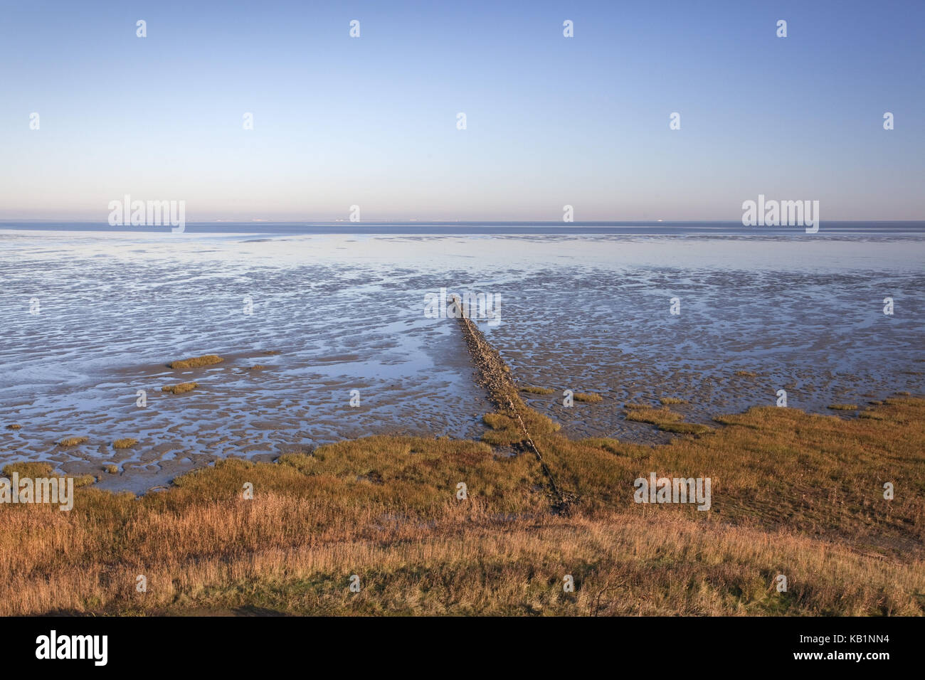 View at the watt of the Morsum cliff, Morsum, island Sylt, Sylt East ...