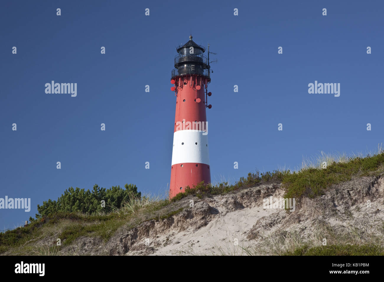 Lighthouse in Hörnum, island Sylt, Schleswig - Holstein, Germany Stock ...