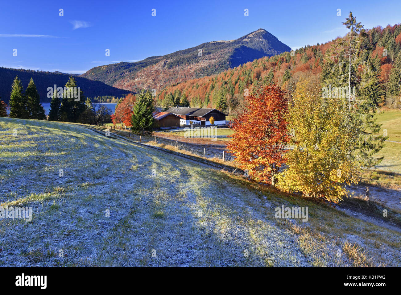 Germany, Bavaria, Upper Bavaria, Isarwinkel (region), Tölzer Land ...