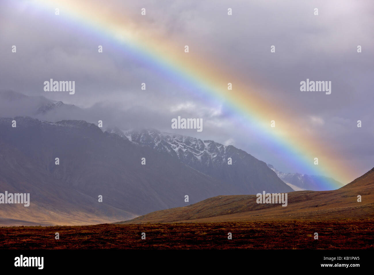 North America, the USA, Alaska, Brooks Range, mountain landscape ...