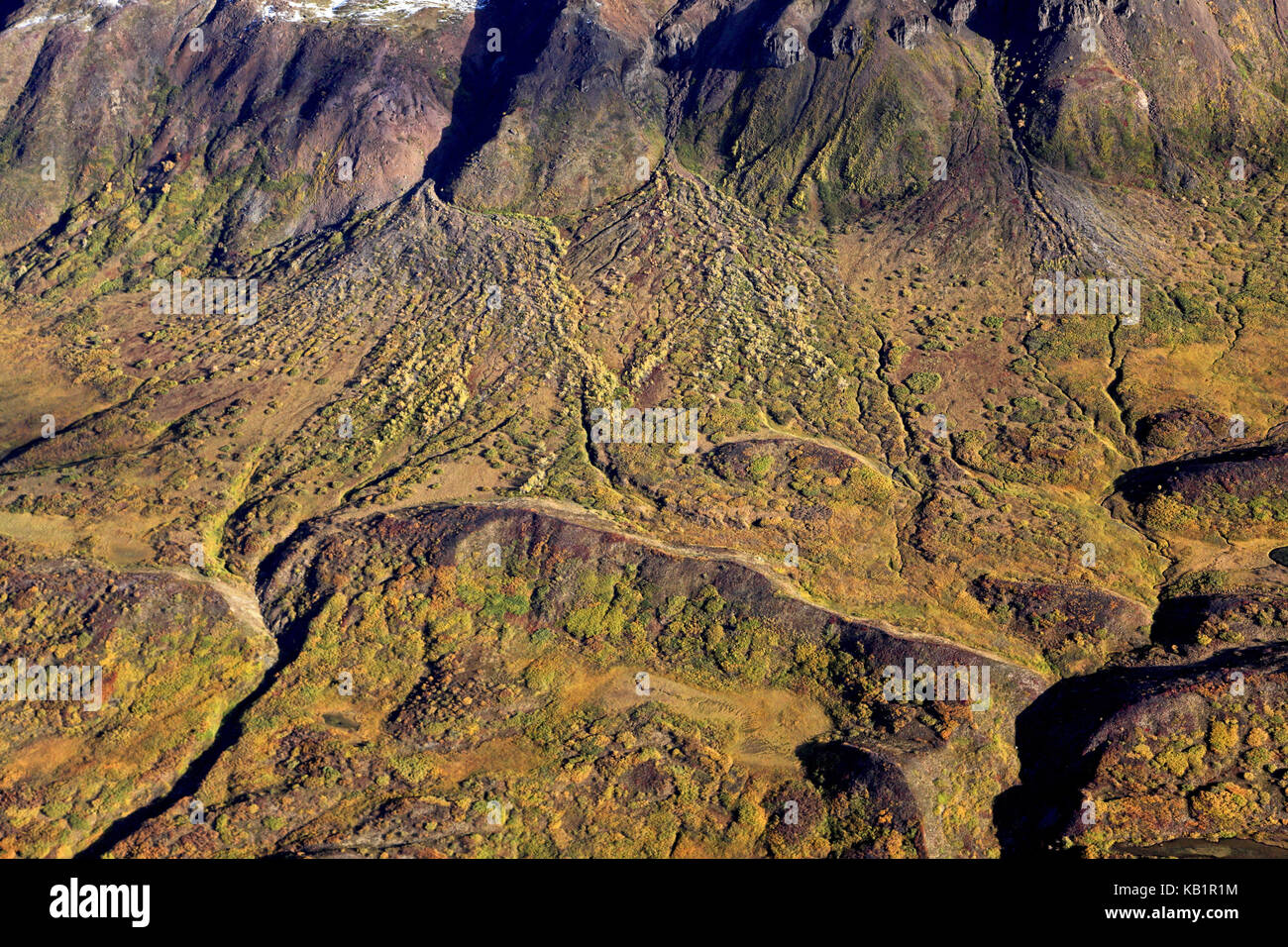 North America, the USA, Alaska, the central south, Wrangell Mountains ...