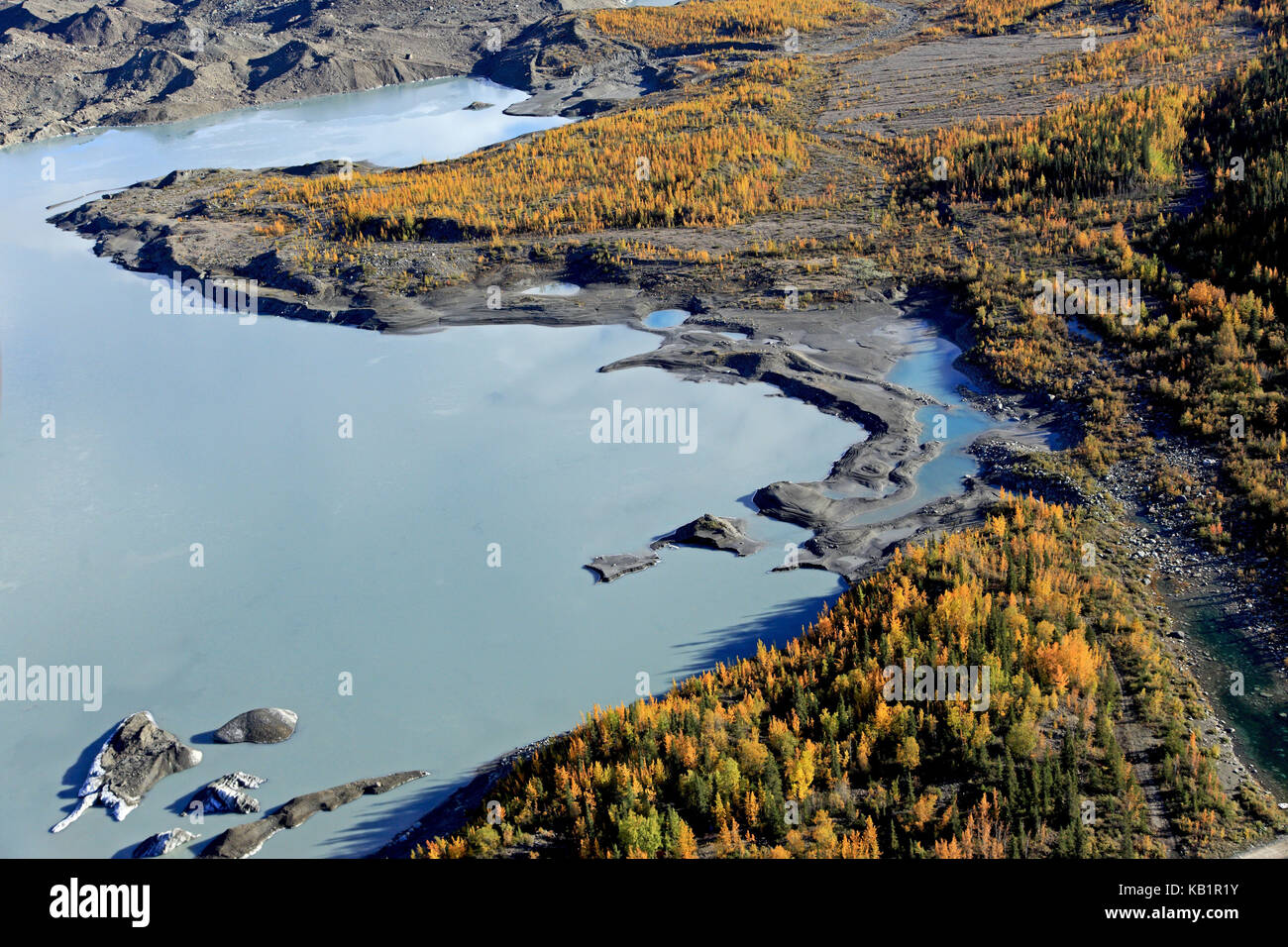 North America, the USA, Alaska, the central south, Wrangell Mountains ...