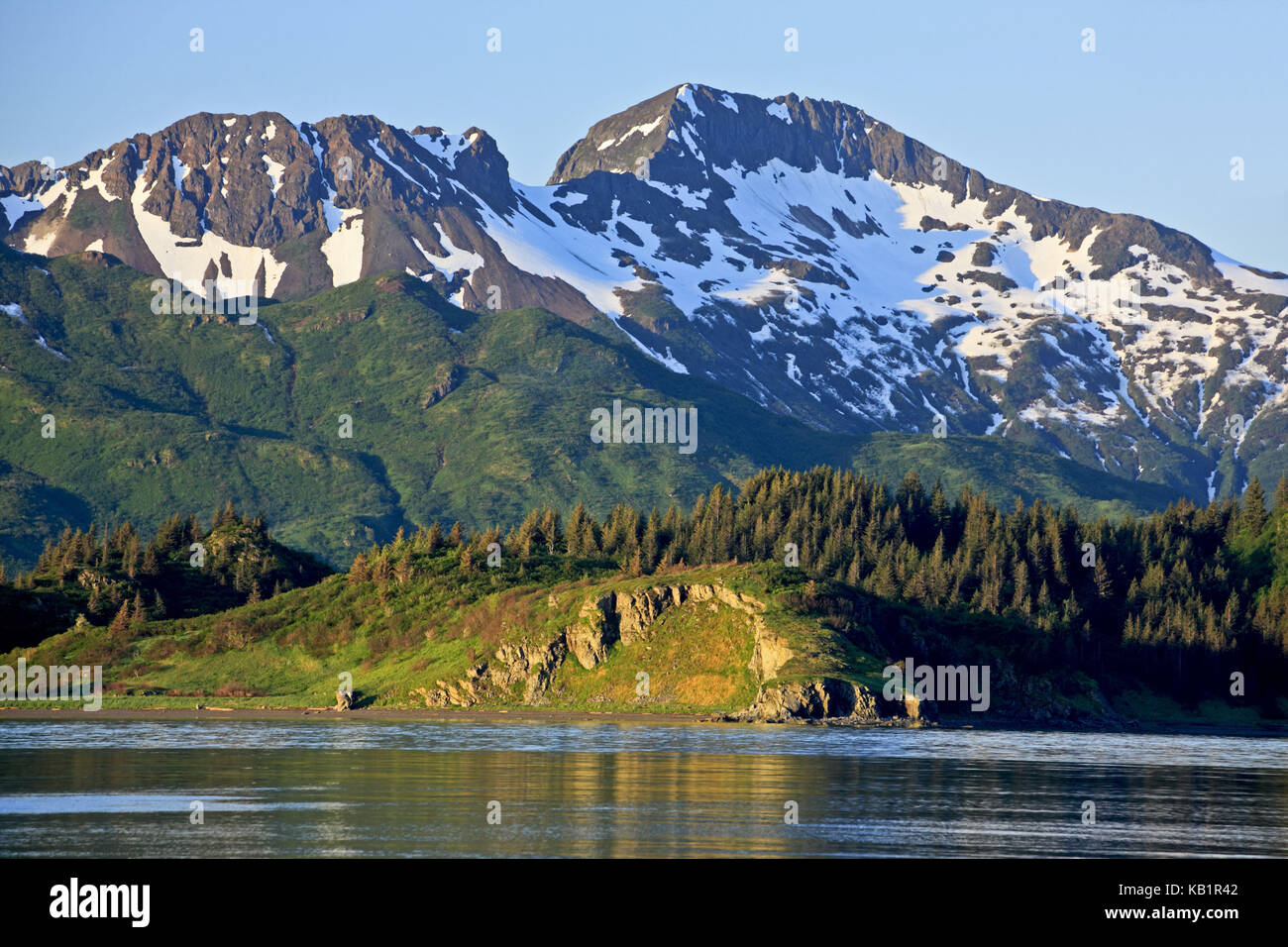 North America, the USA, Alaska, Katmai national park, Kukak Bay ...