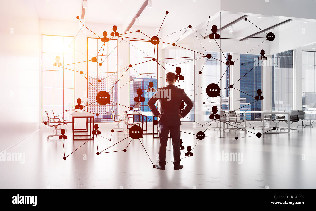 Networking and social communication concept as effective point for ...