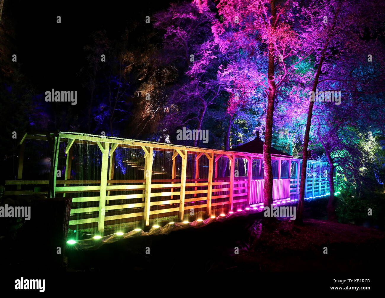 Pictured is the Cascading Bridge which is part of The Enchanted Forest ...