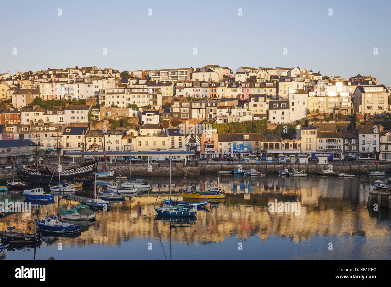 England, Devon, Brixham, Brixham Harbour Stock Photo - Alamy