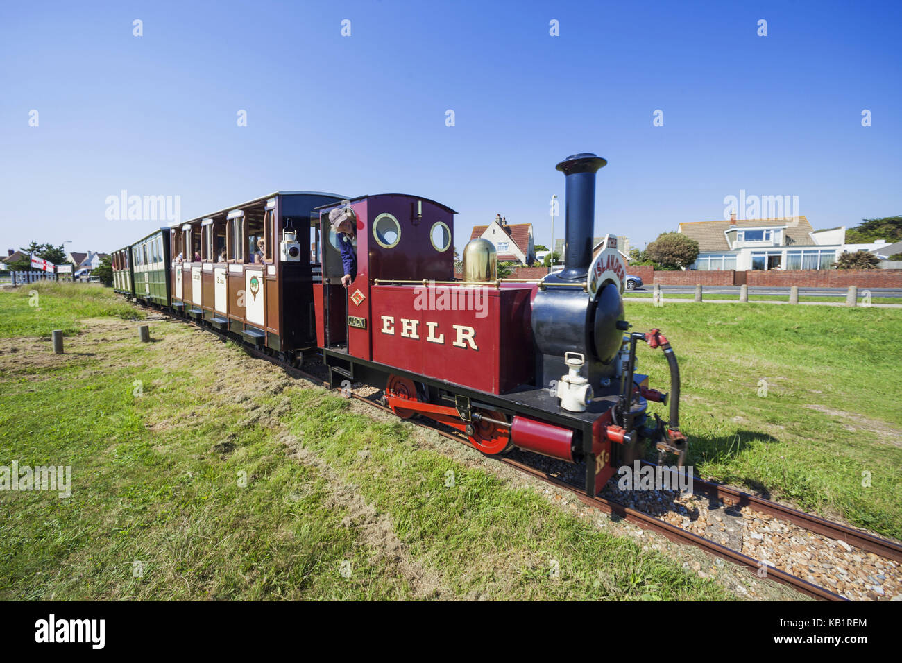 England, Hampshire, Hayling Iceland, railway, Hayling Seaside Railway ...