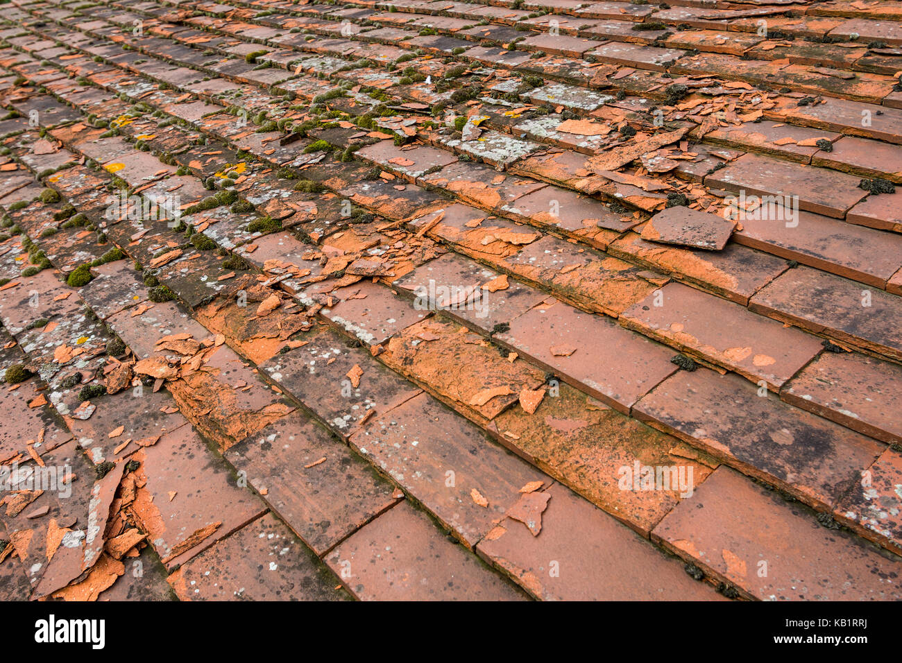 Roof tiles broken hi-res stock photography and images - Alamy