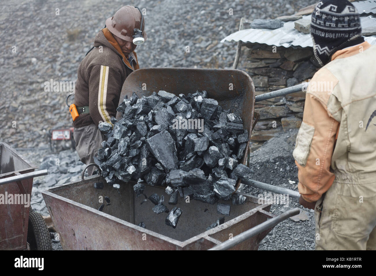 Bolivia, Cordillera Apolobamba, mining, gold, mine worker Stock Photo ...