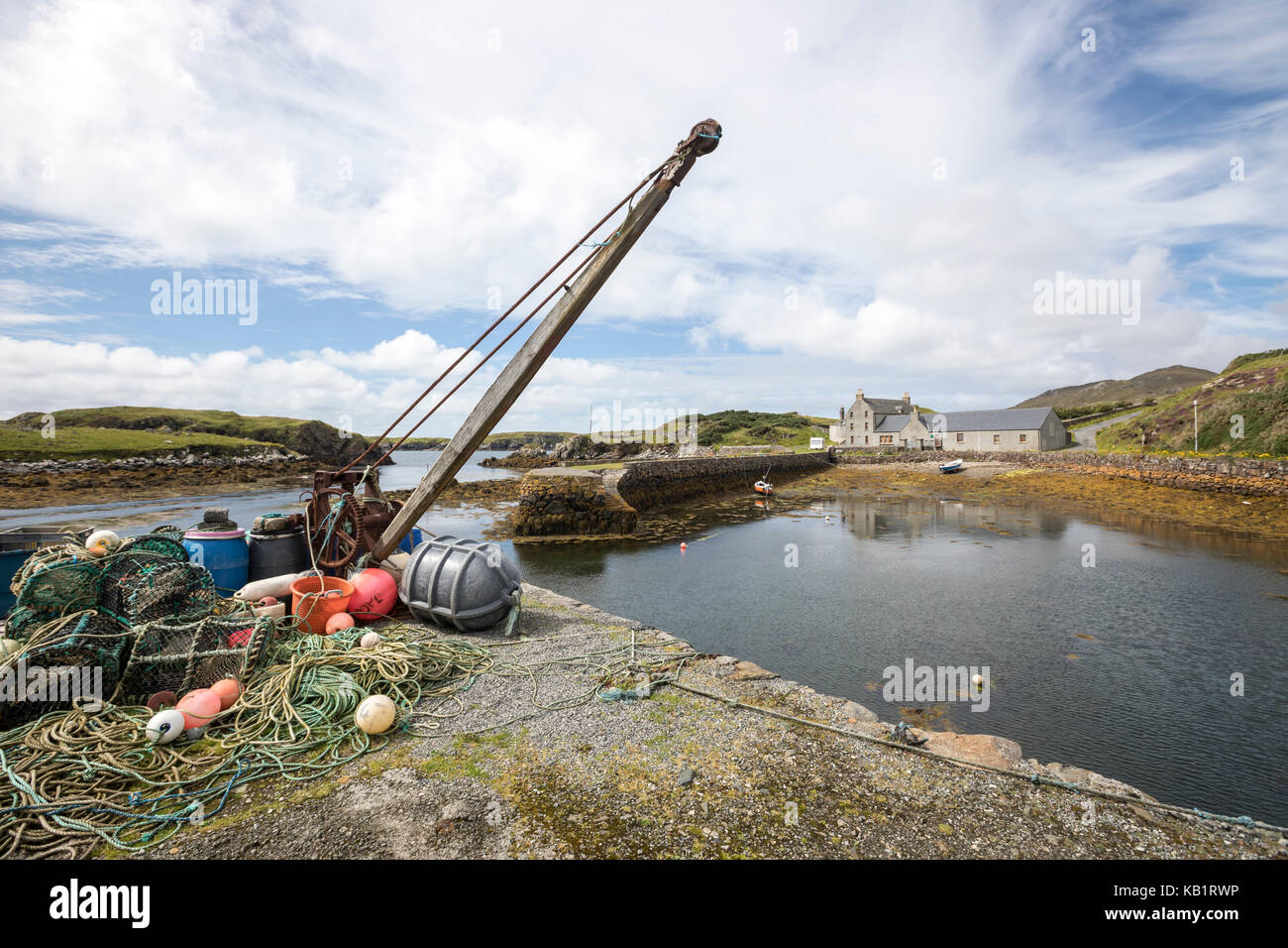 Rodel harbour hi-res stock photography and images - Alamy