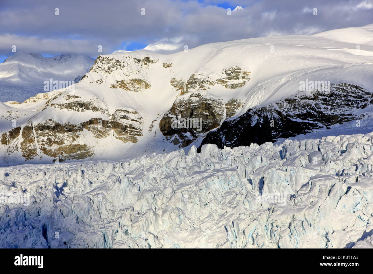 North America, the USA, Alaska, the central south, Wrangell Mountains ...