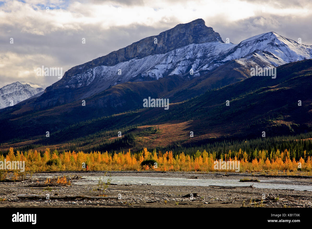 North America, the USA, Alaska, Brooks Range, mountain landscape Stock ...