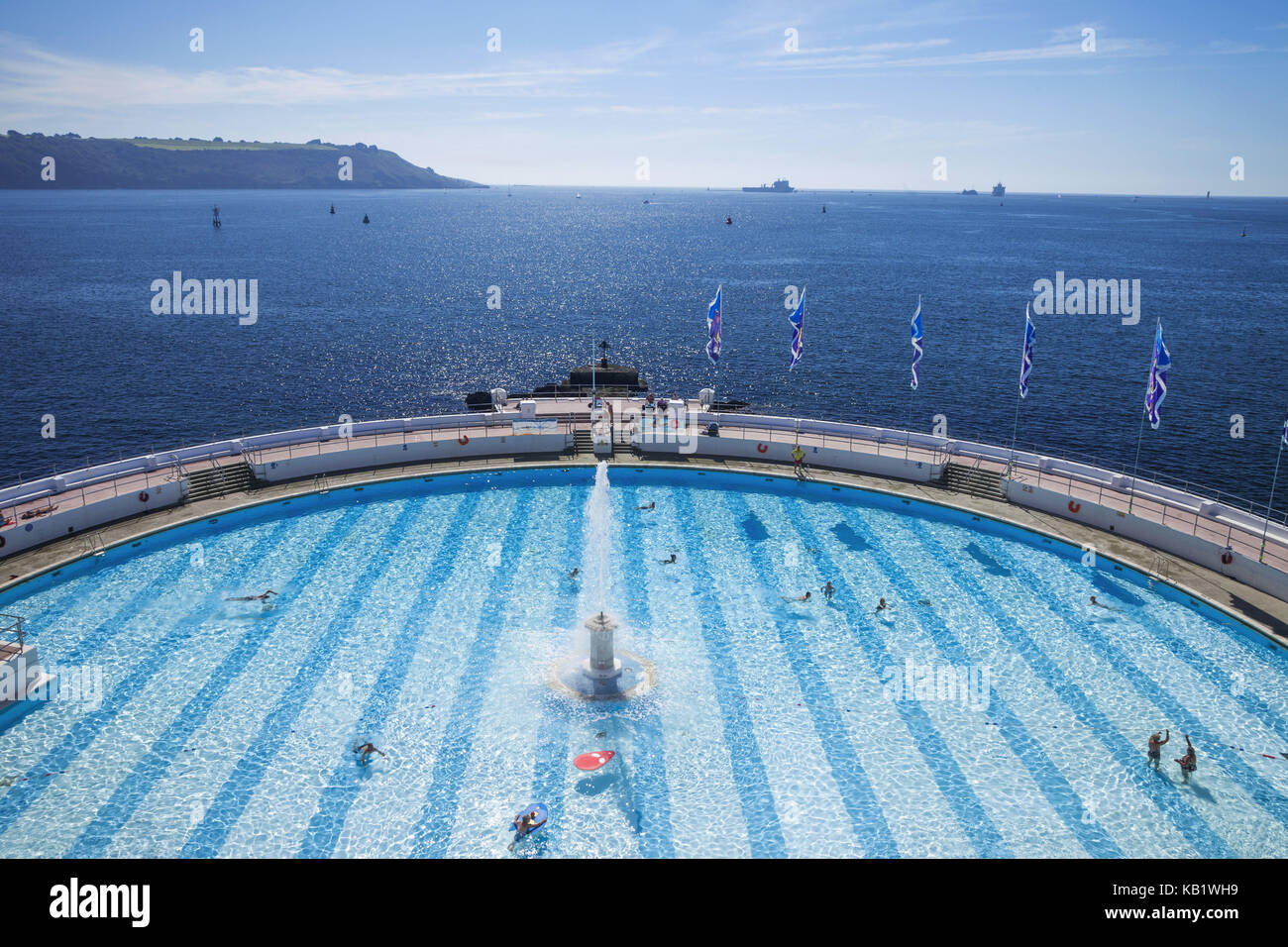 England, Devon, Plymouth, Plymouth Hoe, Tinside pool Stock Photo - Alamy