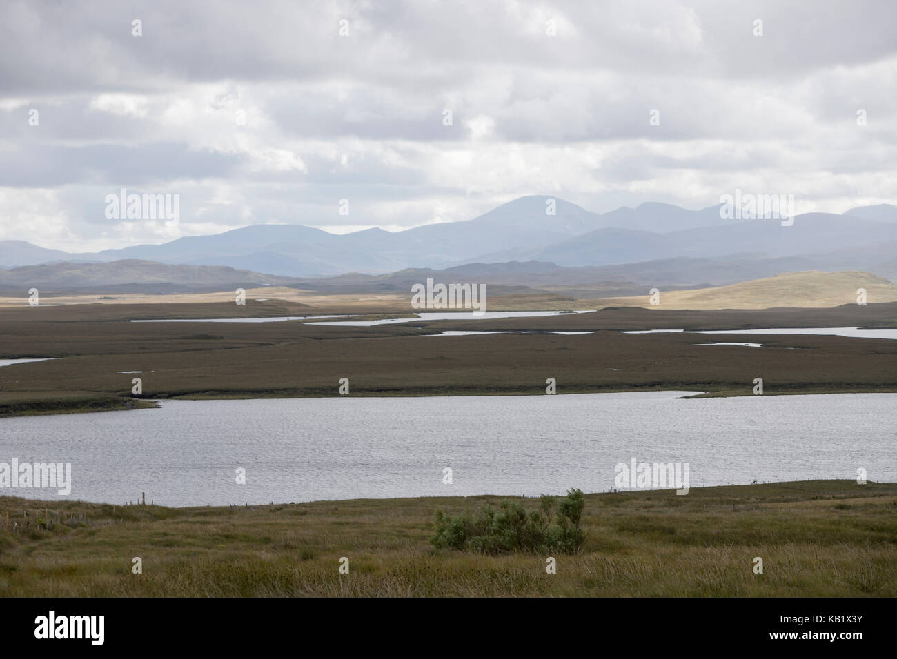 Landscape with lochs of Isle of Harris, Outer Hebrides, Scotland, UK ...