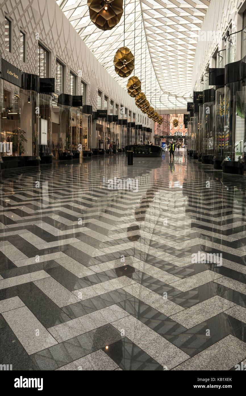 Interior of The Victoria Gate Shopping Mall in Leeds, opened in 2017 ...