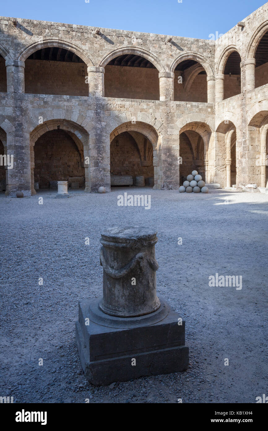 The Archaeological Museum of Rhodes Stock Photo - Alamy