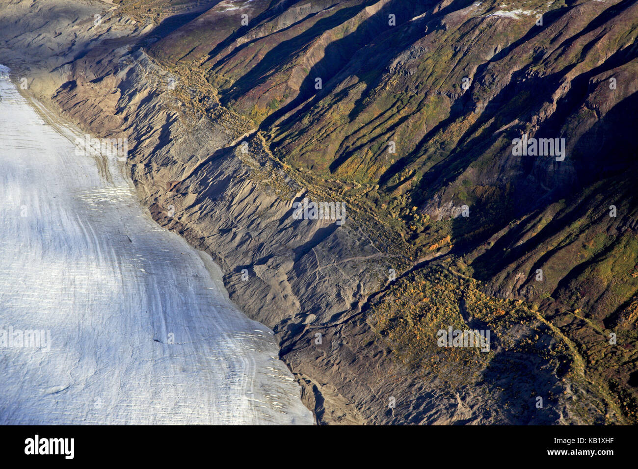 North America, the USA, Alaska, the central south, Wrangell Mountains ...