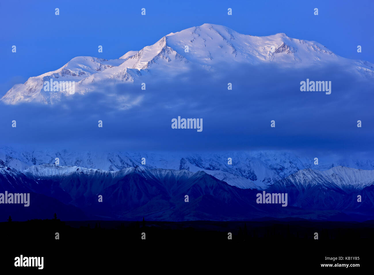 North America, the USA, Alaska, Denali national park, Mount McKinley ...