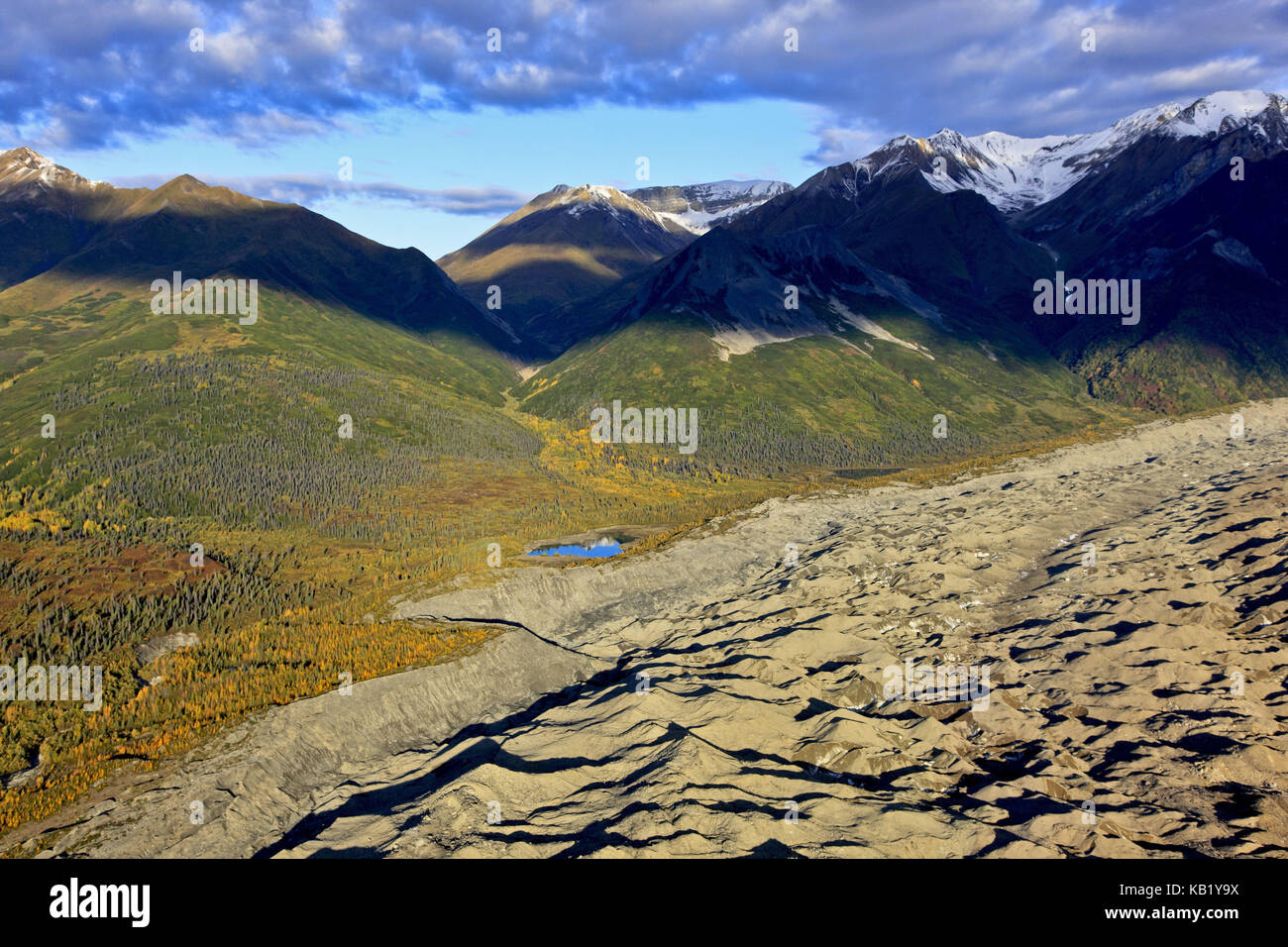 North America, the USA, Alaska, the central south, Wrangell Mountains ...
