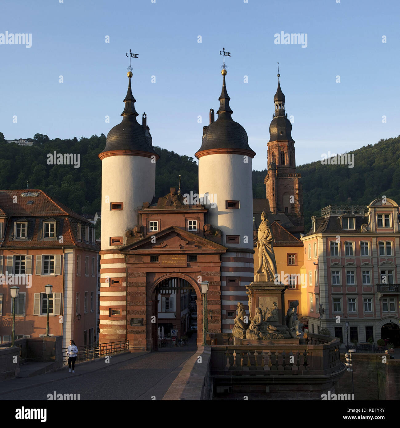 Town gate and karls theodor bridge hi-res stock photography and images ...