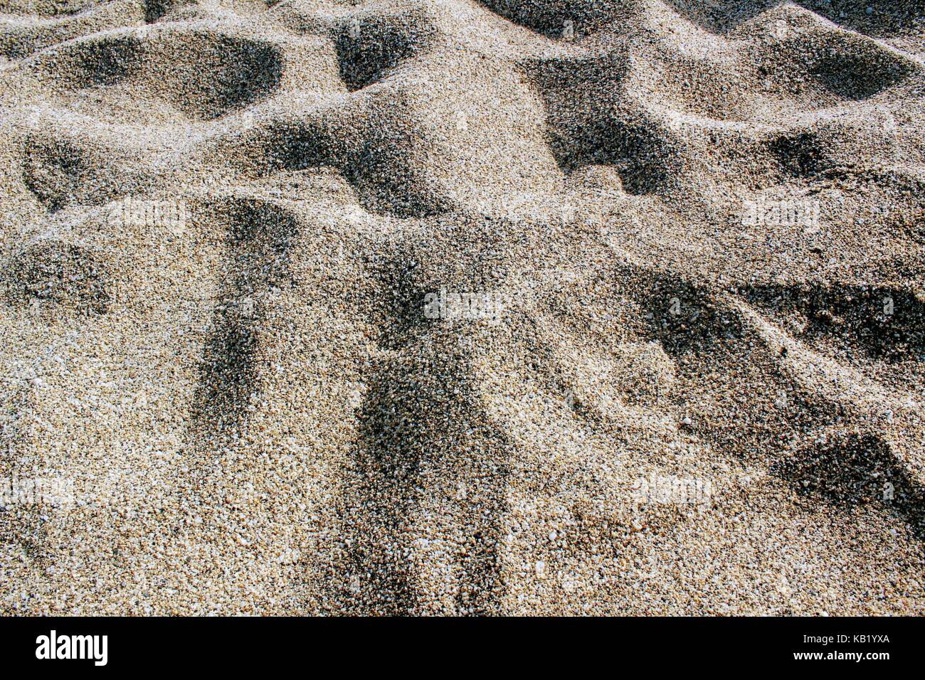 Sand on the beach - for a day it gets very hot so that you can not walk ...