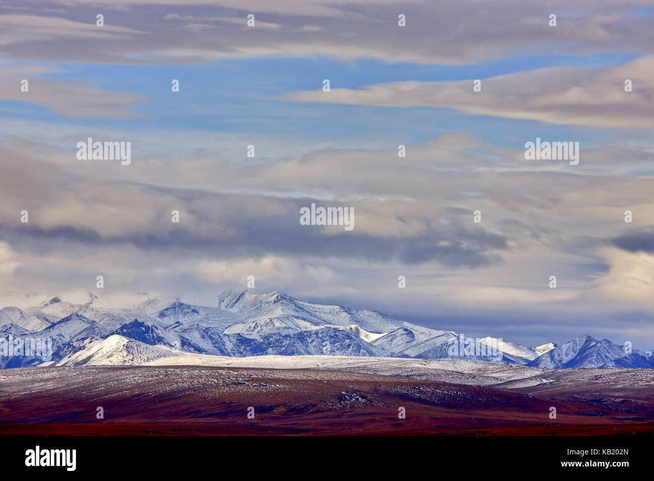 North America, the USA, Alaska, North Slope, arctic tundra, Brooks ...
