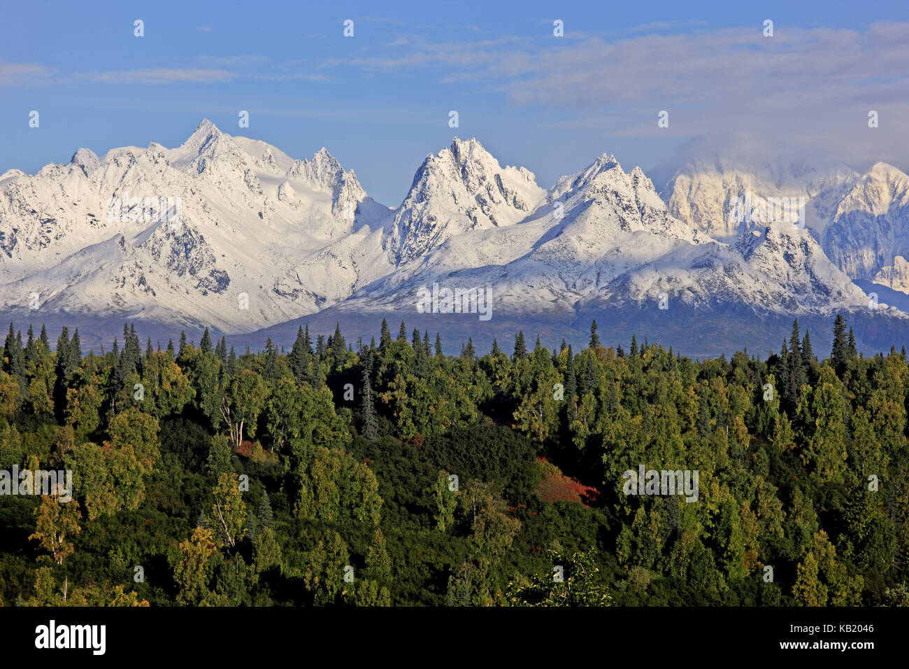 North America, the USA, Alaska, Alaska Range Stock Photo - Alamy