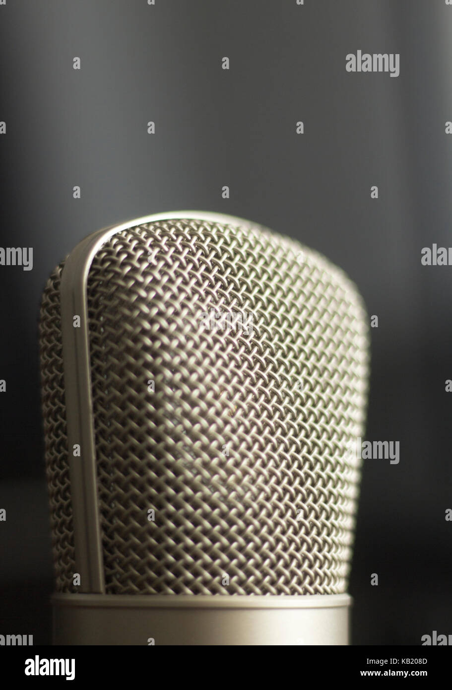 Large diaphragm condenser studio recording voice microphone to record ...