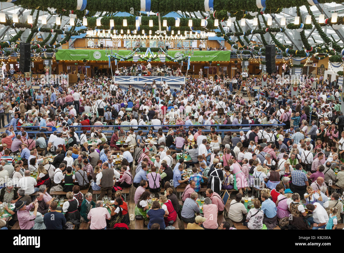 Germany, Bavaria, Munich, Oktoberfest, beer tent scene Stock Photo - Alamy
