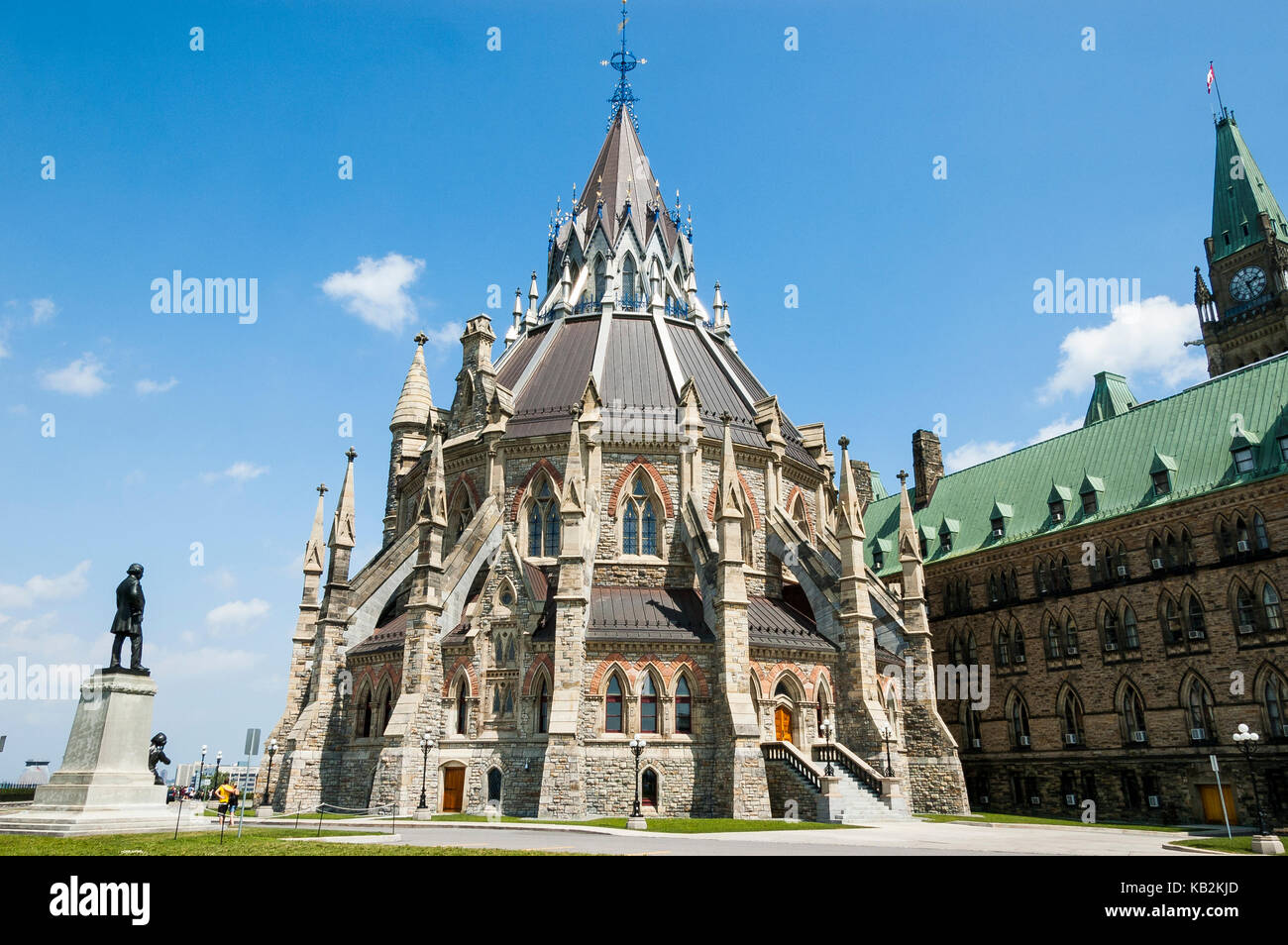 Outside back view of the Parliament Library at the rear of the Centre ...