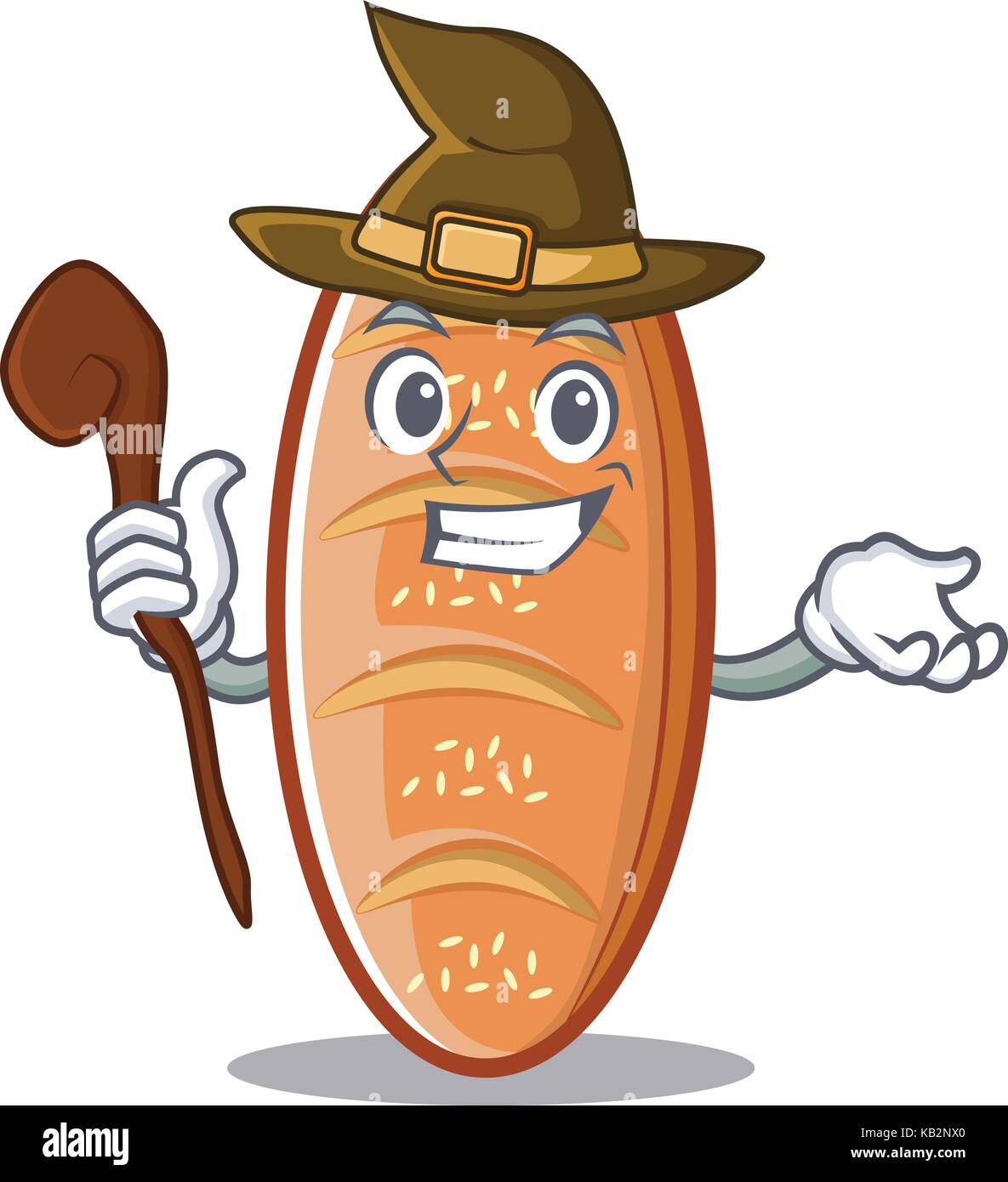 Witch baked bread character cartoon Stock Vector Image & Art - Alamy