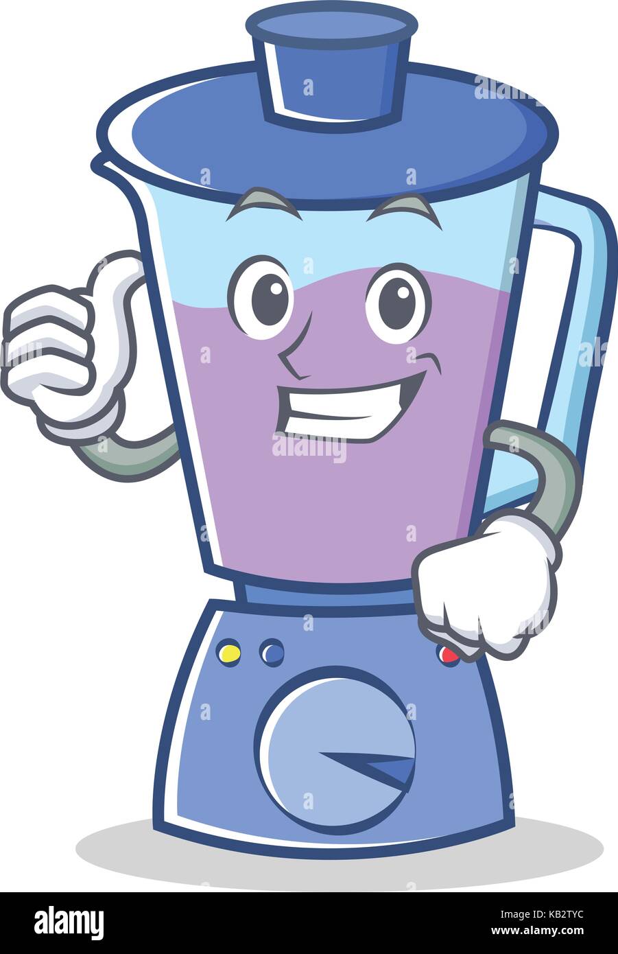 Thumbs up blender character cartoon style Stock Vector Image & Art - Alamy