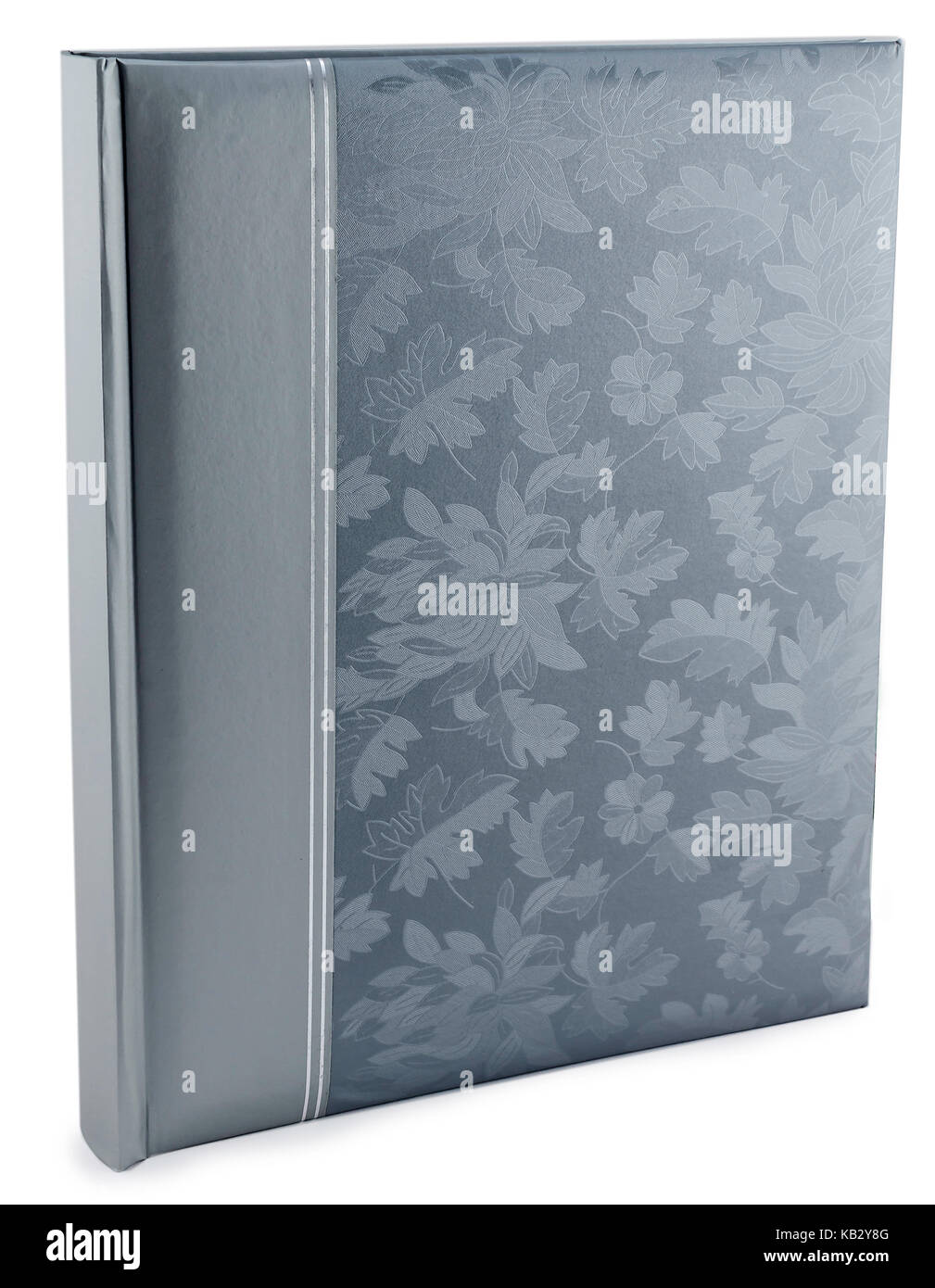 Gray leather photo album cover isolated white background Stock Photo ...