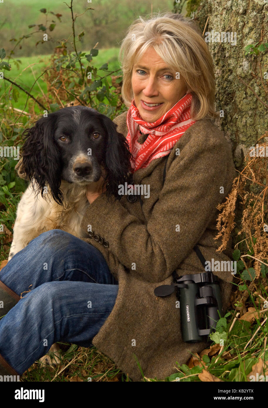Lady Jane Rice, wife of Sir Tim Rice, at her home in Cornwall with her ...