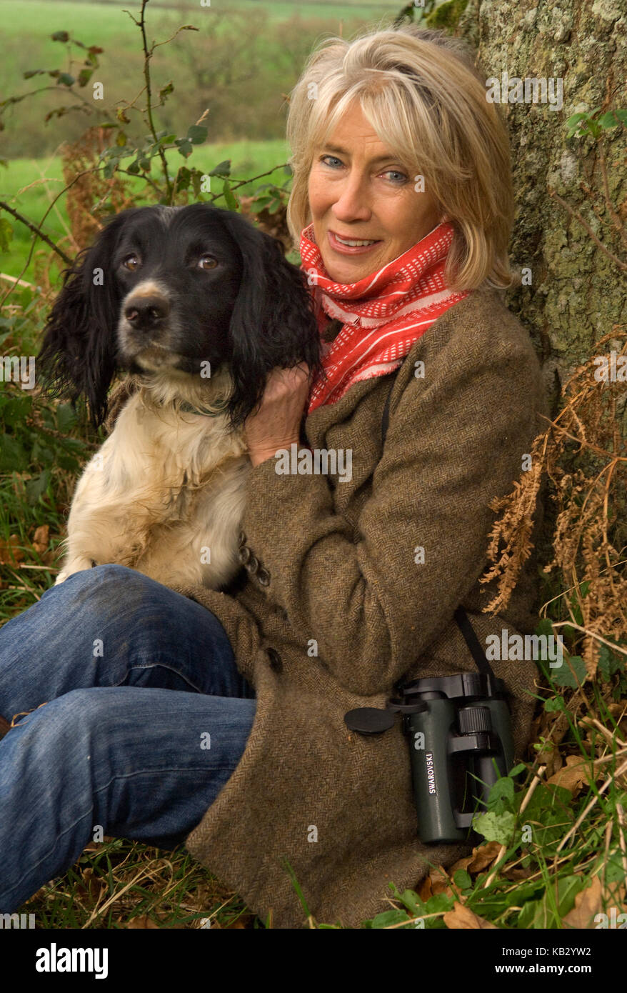 Lady Jane Rice, wife of Sir Tim Rice, at her home in Cornwall with her ...